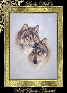 Lady Wolf's Wolf Spirit Award